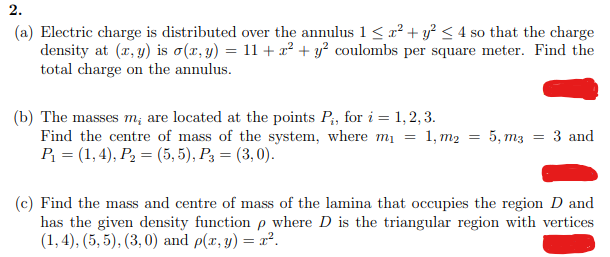 Solved (a) Electric charge is distributed over the annulus | Chegg.com