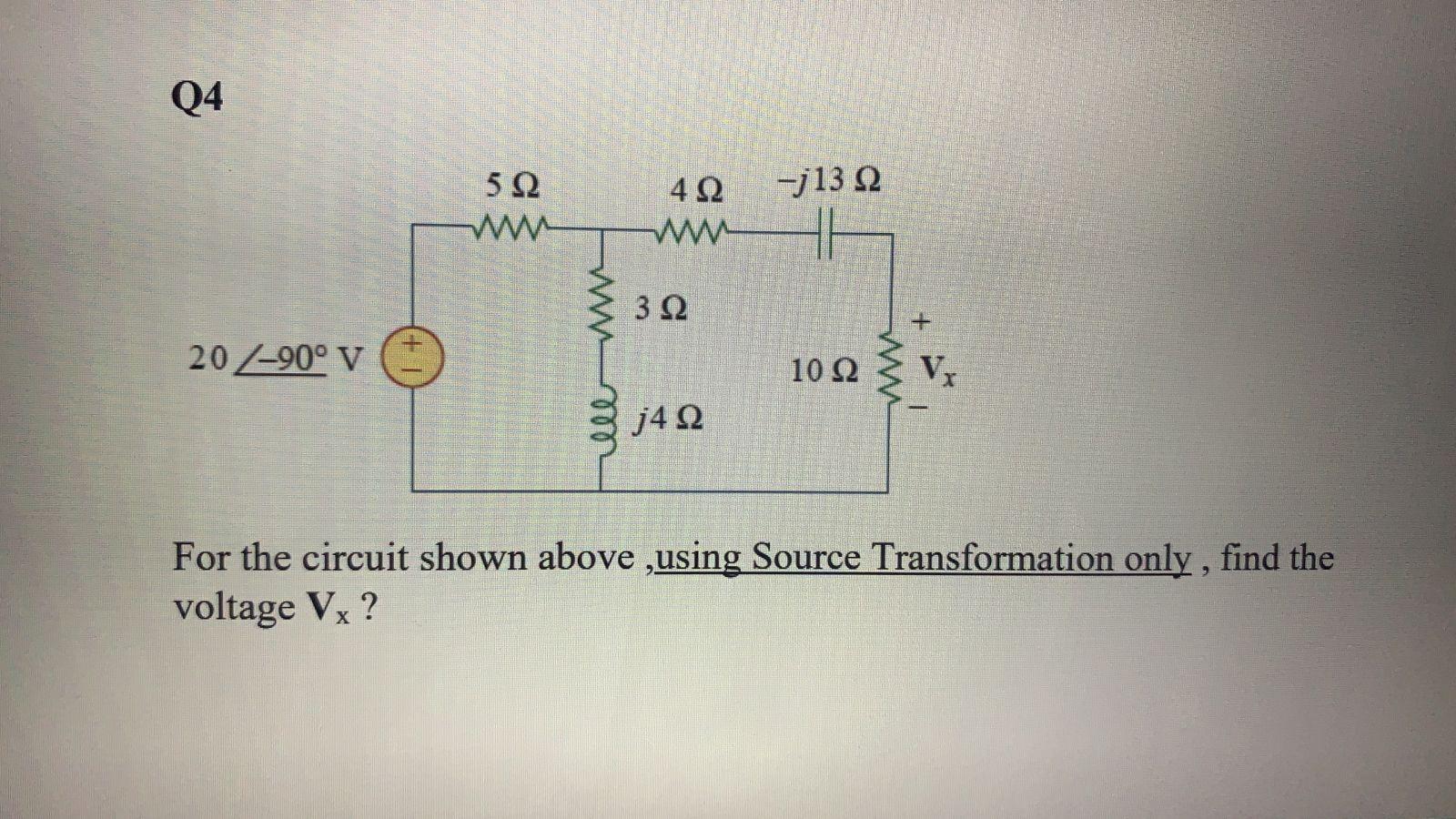 Solved For the circuit shown above, using Source | Chegg.com