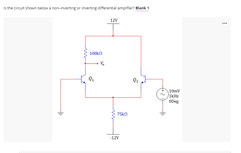 Solved Is the circuit shown below a non-inverting or | Chegg.com