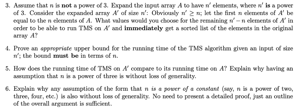 Solved Consider a variant of Merge Sort, namely Ternary | Chegg.com