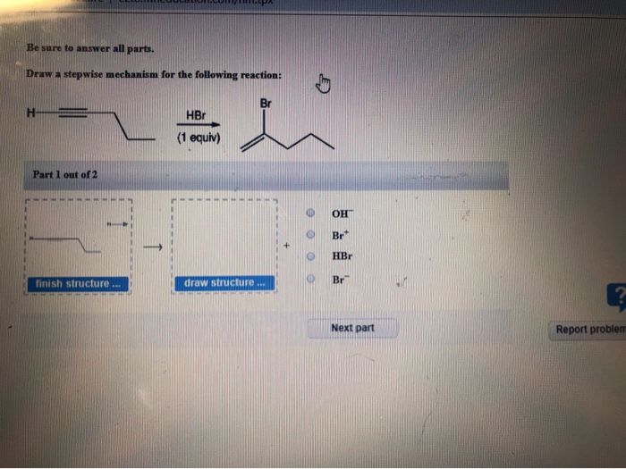 Solved Draw a stepwise mechanism for the following reaction | Chegg.com