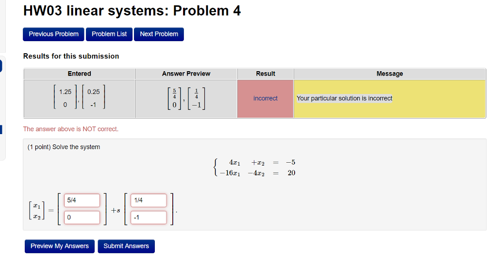 Solved Hw03 Linear Systems Problem 4 Previous Problem 