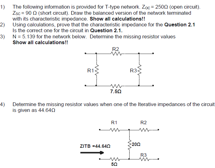 Solved 1) The following information is provided for T-type | Chegg.com