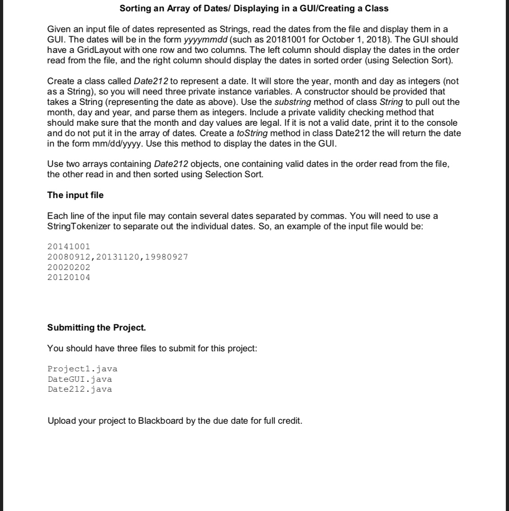 Solved Sorting An Array Of Dates Displaying In A