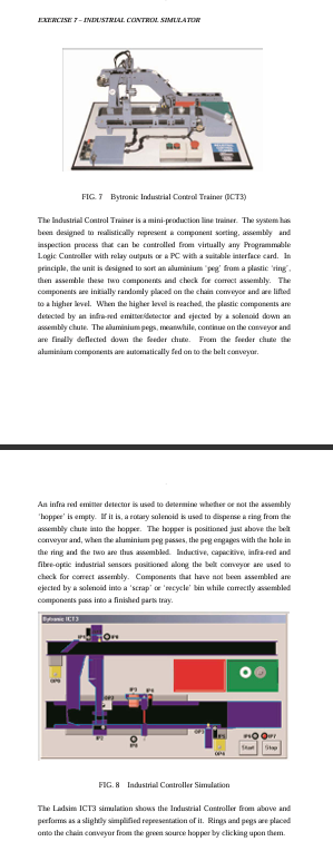 EXERCISE 7 – ﻿INDUSTRIAL CONTROL SIMULATOR FIG. 7 | Chegg.com