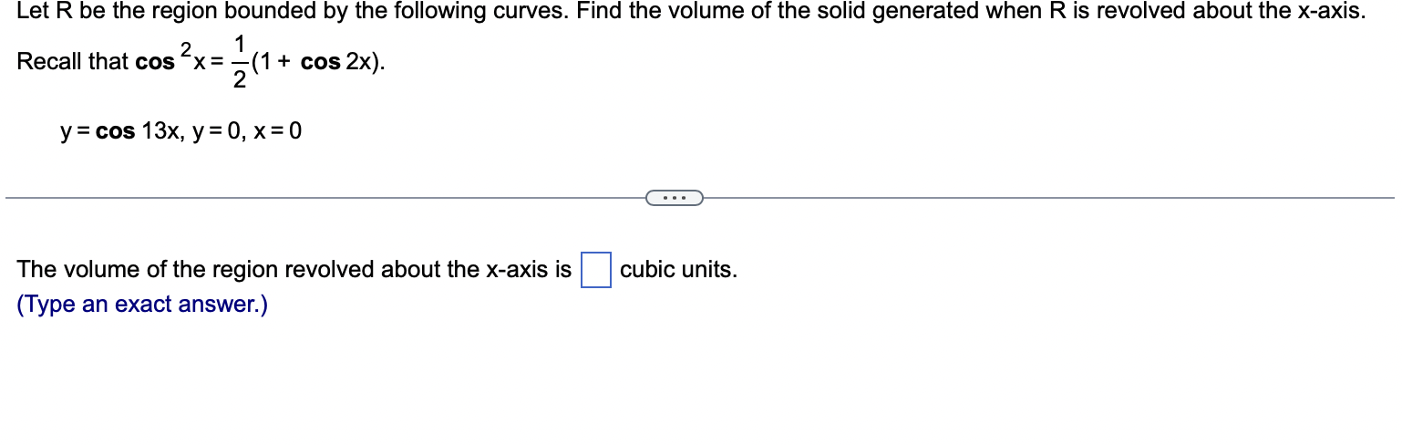 Solved Let R be the region bounded by the following curves. | Chegg.com