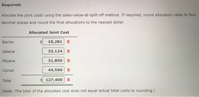Solved Sales-Value-at-Split-off Method Alomar Company | Chegg.com