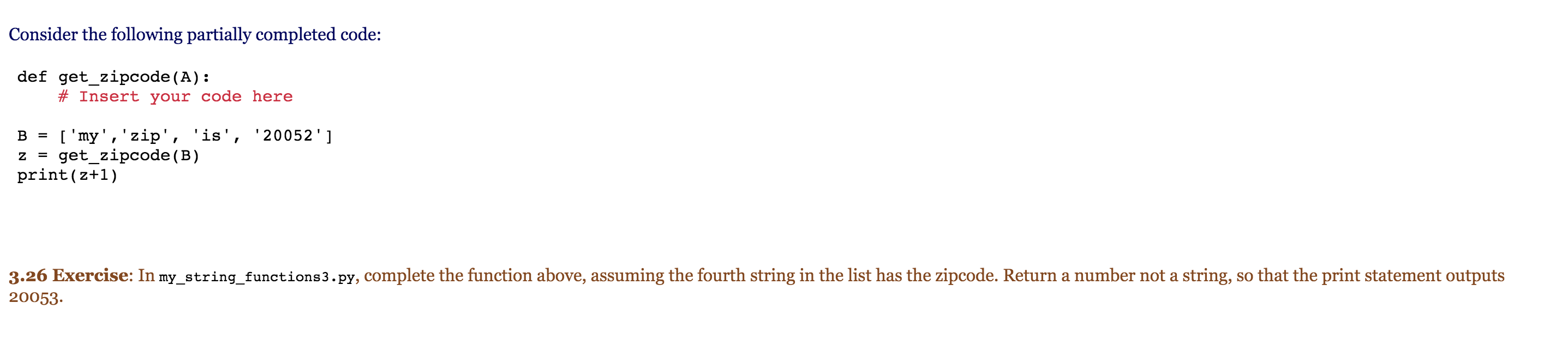 Solved Consider The Following Partially Completed Code Def 1066