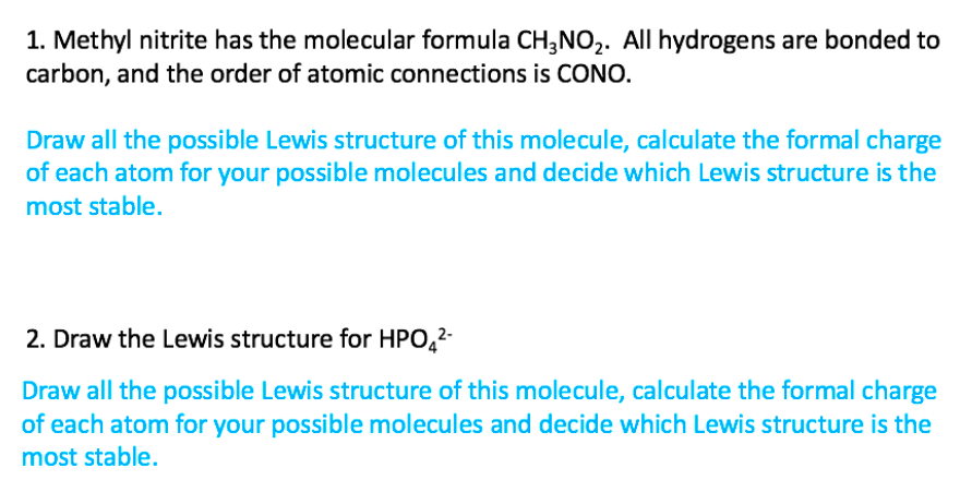 Ch3no2 Lewis Dot Structure