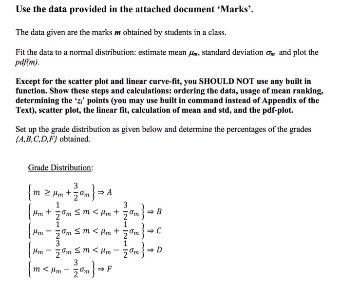 Use the data provided in the attached document | Chegg.com