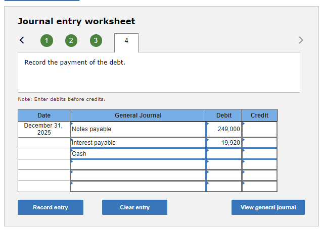 Solved Journal entry worksheet Record the interest expense. | Chegg.com