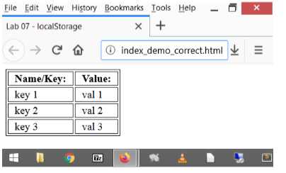 Solved LOCALSTORAGE HTML JAVA starter program The purpose of | Chegg.com