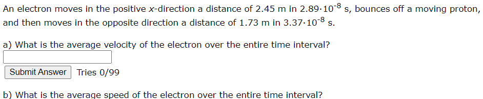 Solved An electron moves in the positive x-direction a | Chegg.com