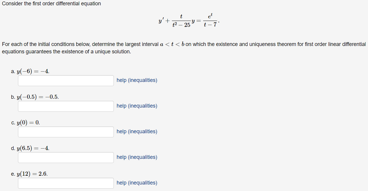 Solved Consider the first order differential equation | Chegg.com