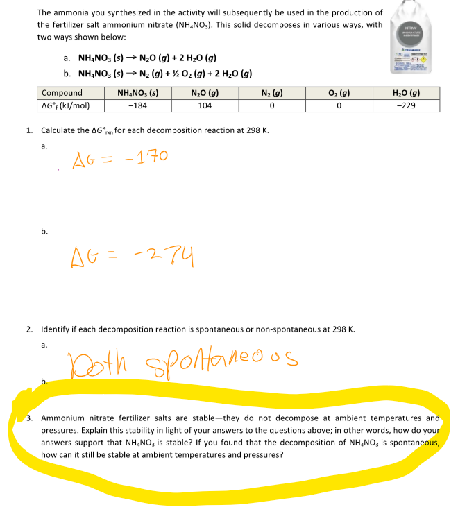 Solved PLEASE ONLY ANSWER #3 AT THE END IN YELLOW HIGHLIGHT, | Chegg.com