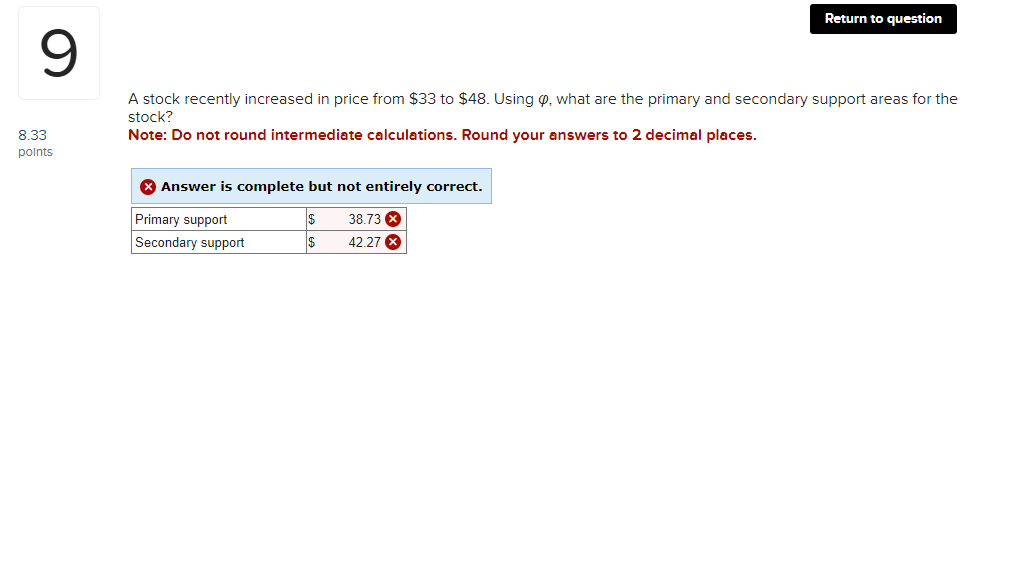 Solved A stock recently increased in price from \( \$ 33 \) | Chegg.com