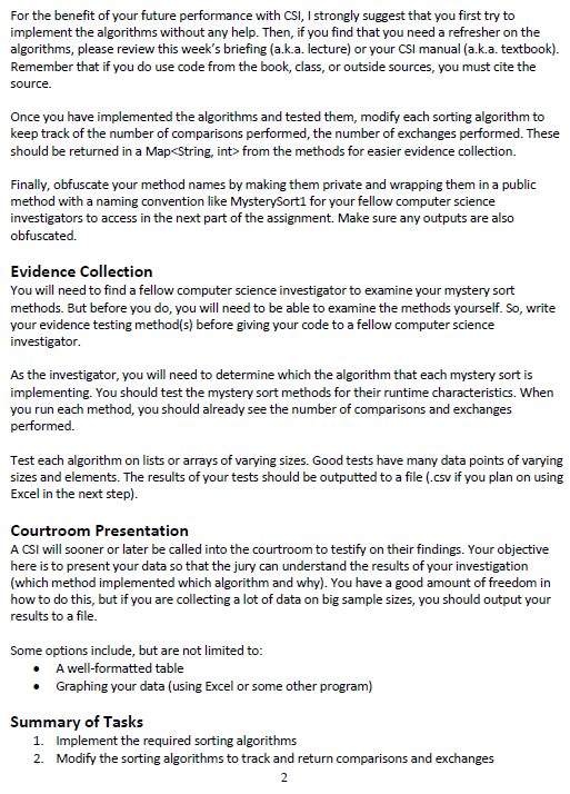 Purpose We have learned that sorting one of the | Chegg.com