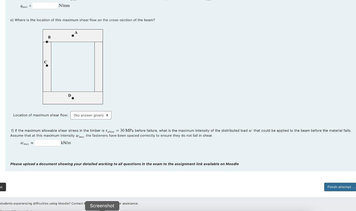 Solved Question 3: Shear Flow of Built-Up Members (30 Marks) | Chegg.com