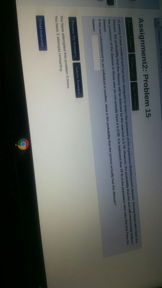 Solved Assignment2: Problem 15 Problem List Next Problem | Chegg.com