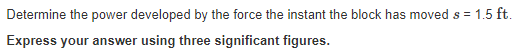 Solved S The 45-lb block rests on the rough surface for | Chegg.com