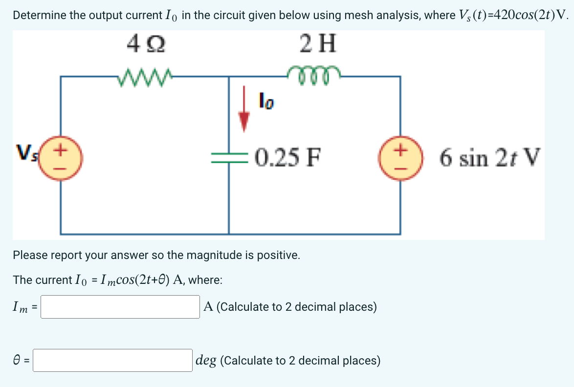 Solved Determine the output current I0 ﻿in the circuit given | Chegg.com