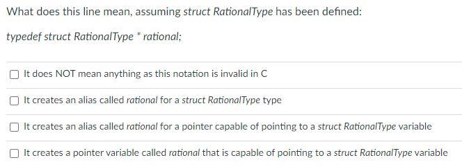 Solved What does this line mean, assuming struct | Chegg.com