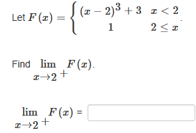 Solved Let F(x)={(x−2)3+31x