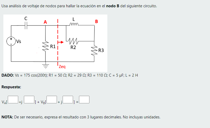 Solved Use Node Voltage Analysis To Find The Equation 9272