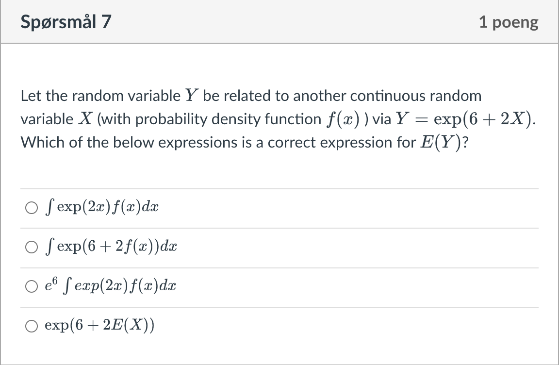 Solved Let the random variable Y be related to another | Chegg.com