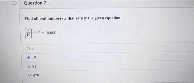 Solved Find all real numbers x that satisfy the given | Chegg.com