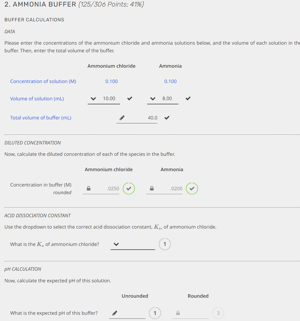 Solved BUFFER CALCULATIONS DATA Please enter the | Chegg.com