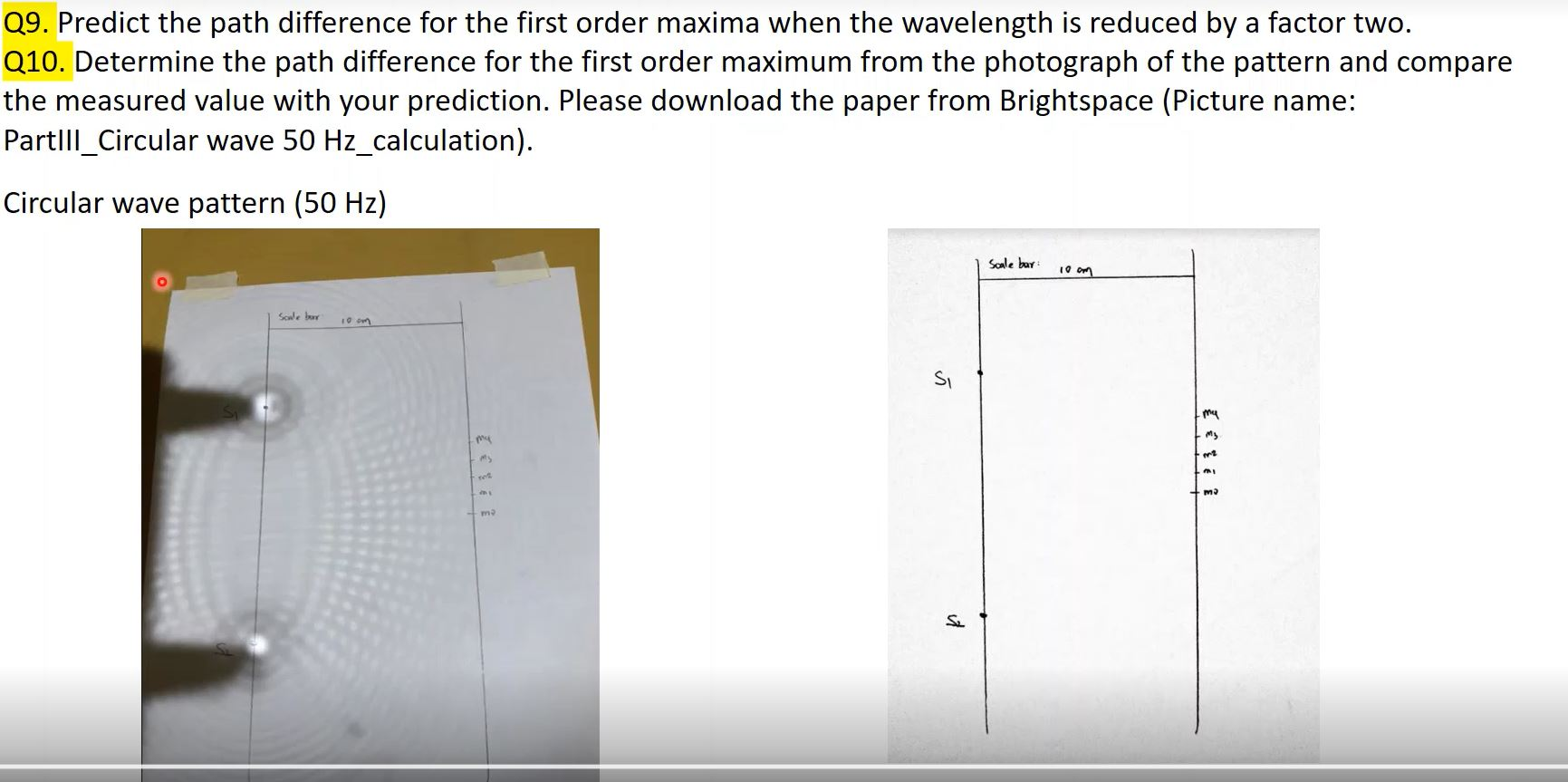 Solved Q9. Predict the path difference for the first order | Chegg.com