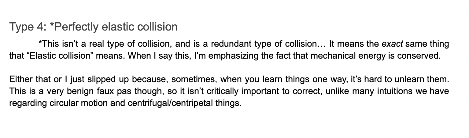 Solved \r\n\r\n\r\nType 4: *Perfectly elastic collision | Chegg.com