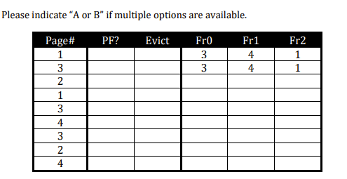 Solved Given the following page sequence, how many page | Chegg.com
