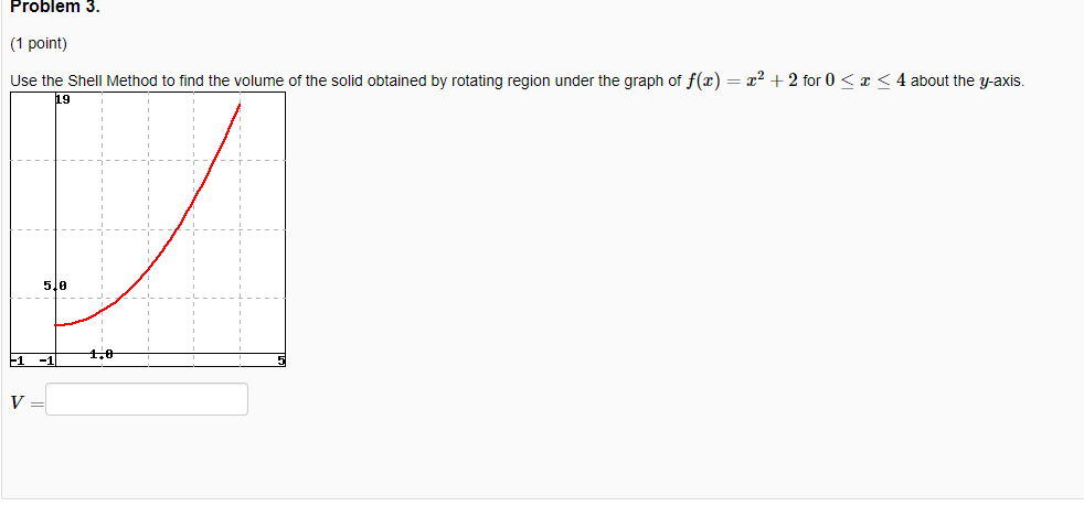 Solved f(x)=x2+2 for 0≤x≤4 | Chegg.com