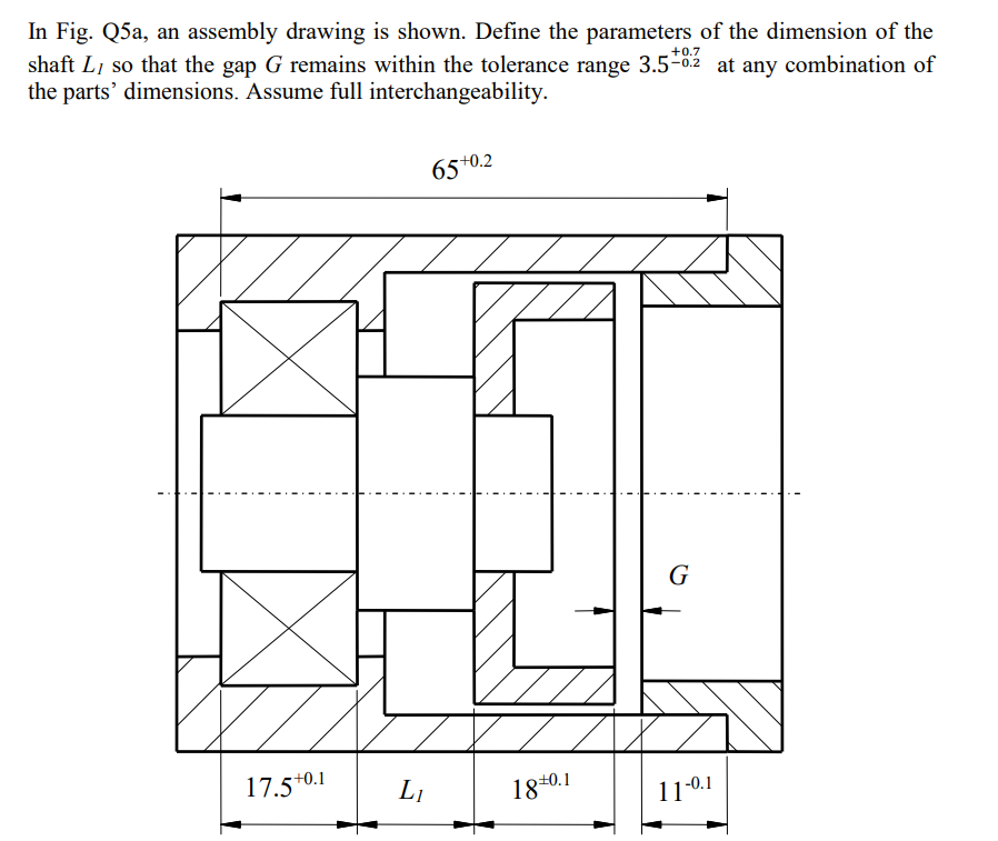 Solved In ﻿Fig. Q5a, an ﻿assembly drawing is ﻿shown. Define | Chegg.com