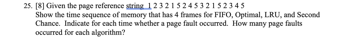 25 8 Given The Page Reference String 0590