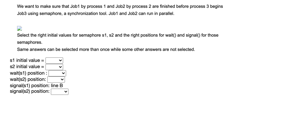 Solved The Definition Of Wait And Signal For Semaphore S 