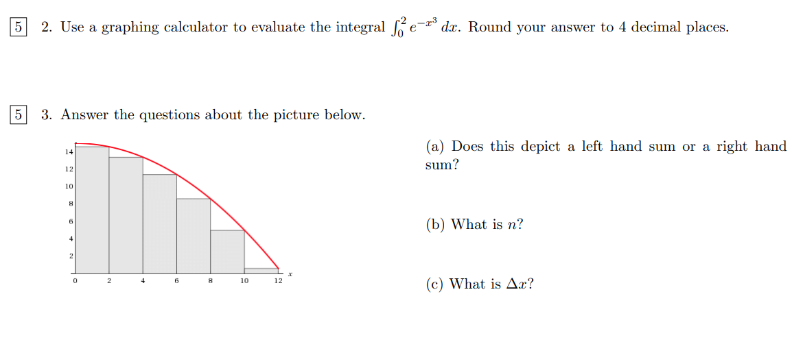 Solved 2. Use a graphing calculator to evaluate the integral | Chegg.com