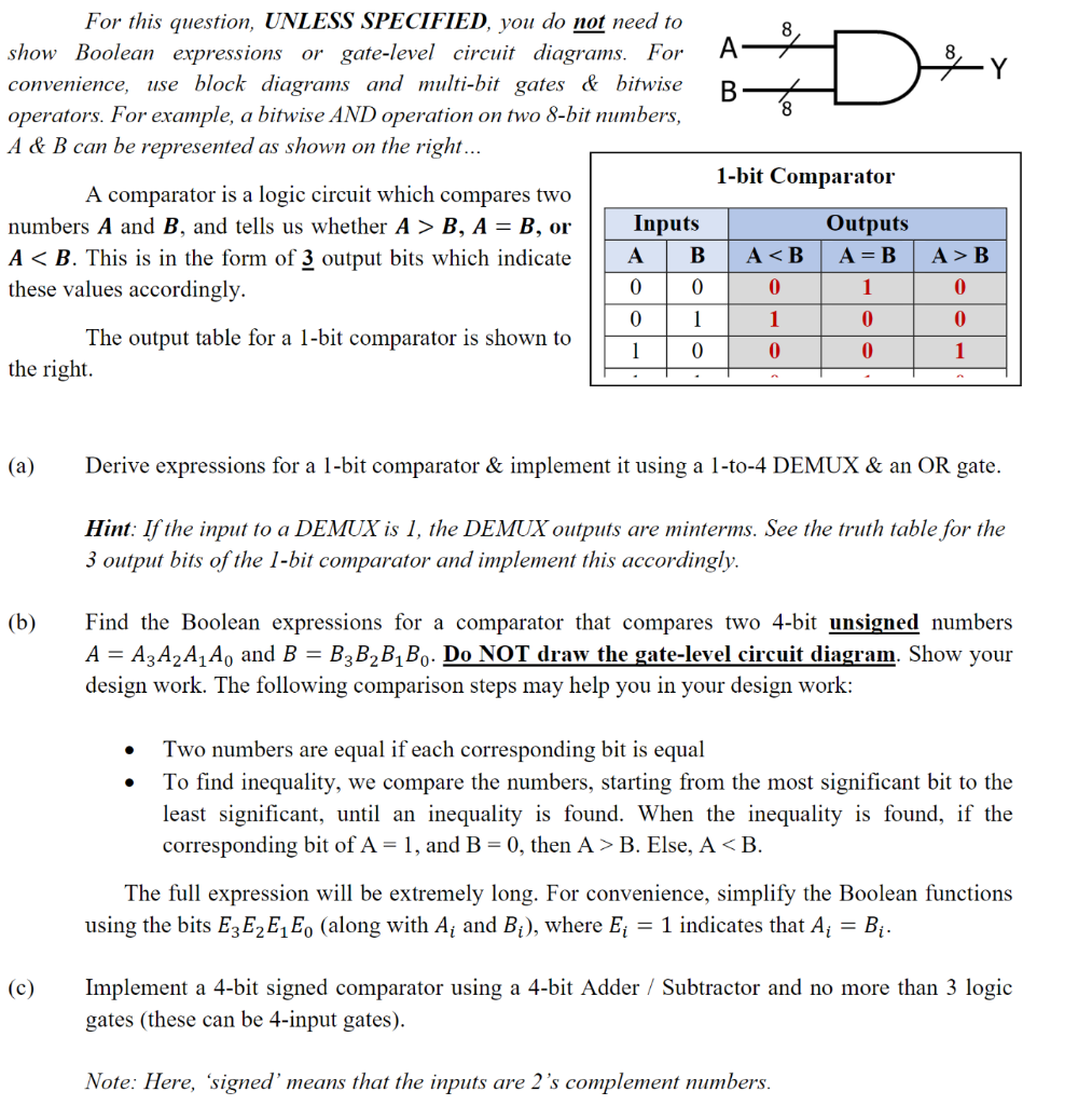 Solved 8 A For this question, UNLESS SPECIFIED, you do not | Chegg.com