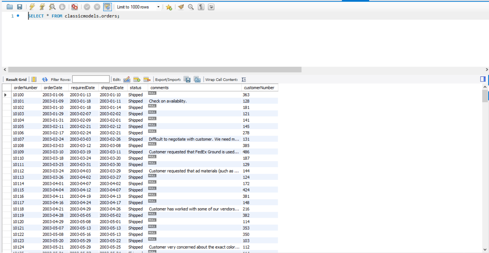 Filter objects classicmodels Tables customers | Chegg.com