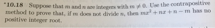 Solved Suppose that m and n are integers with m notequalto | Chegg.com