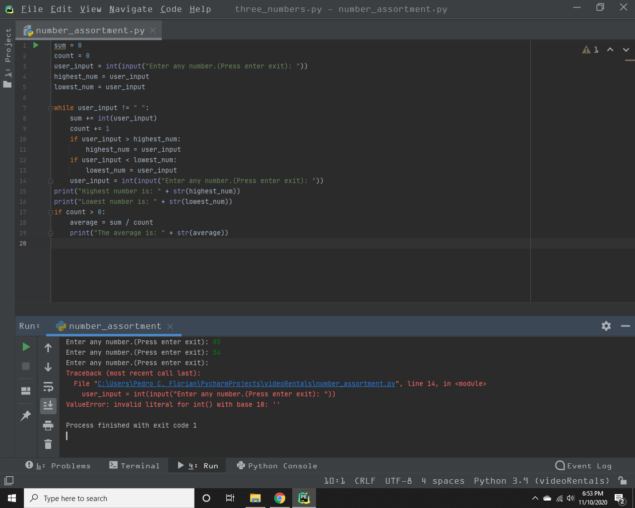 Solved Write A Program That Receives A Series Of Numbers Chegg