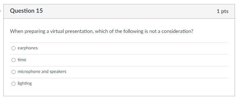 Solved When preparing a media presentation, which of the | Chegg.com