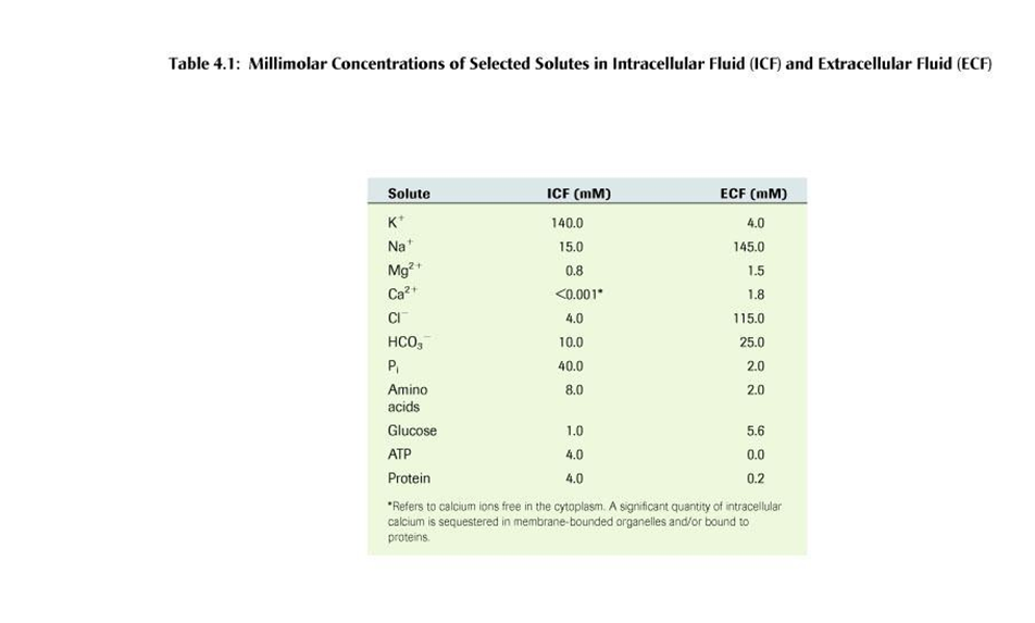 Solved Refer to Table 4.1 for intracellular and | Chegg.com