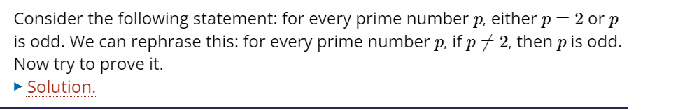 Solved Consider the following statement: for every prime | Chegg.com