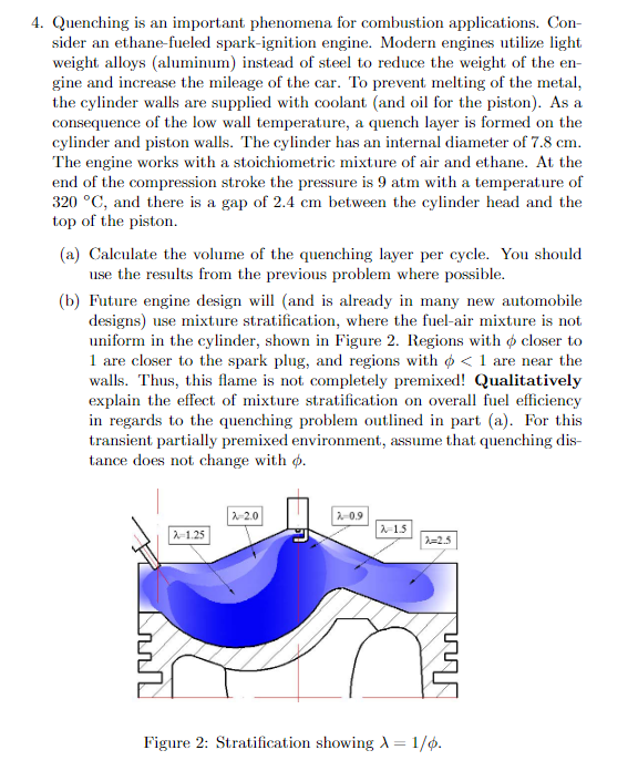 Solved 4. Quenching is an important phenomena for combustion | Chegg.com