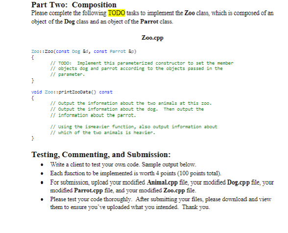 C++ Download given code. Create a new project and out | Chegg.com
