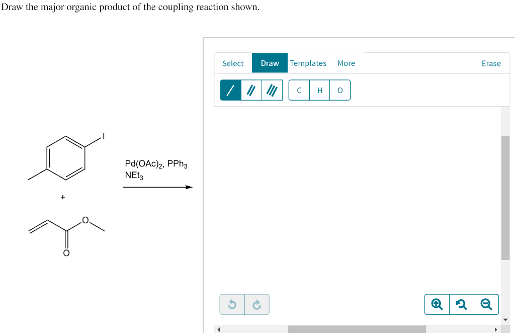 Solved Draw the major organic product of the coupling | Chegg.com