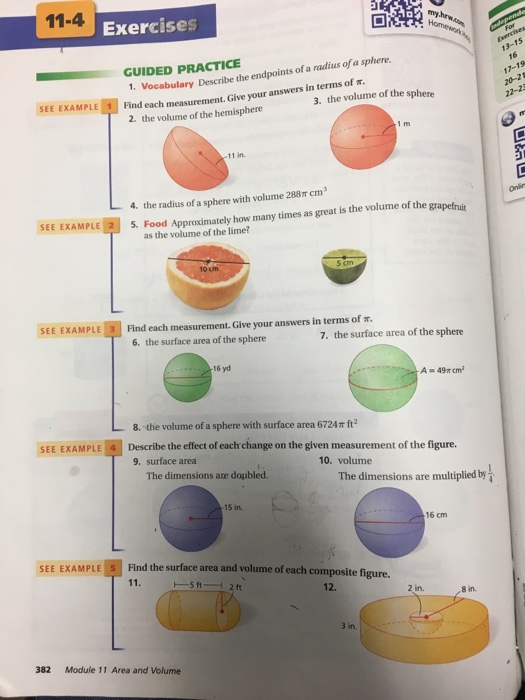 Solved 11-4 my Exercises GUIDED PRACTICE 19 Find each | Chegg.com